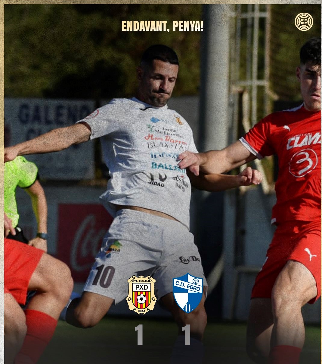 Crónica 2ª RFEF: SCR Peña Deportiva 1-1 CD Ebro - 2ª RFEF - FutbolBalear.es