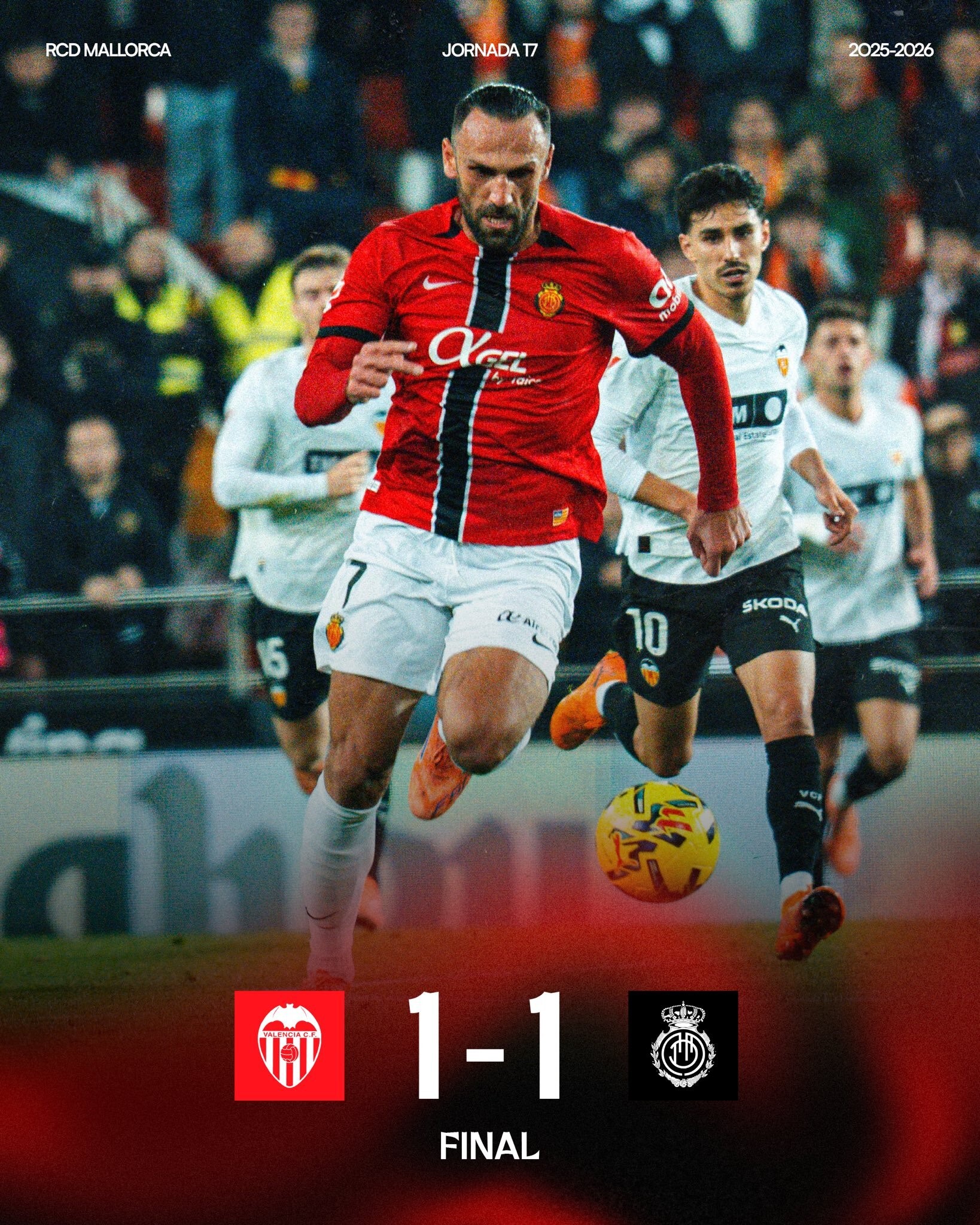 Crónica 1ª División: Valencia CF 1-1 RCD Mallorca - Primera División ...